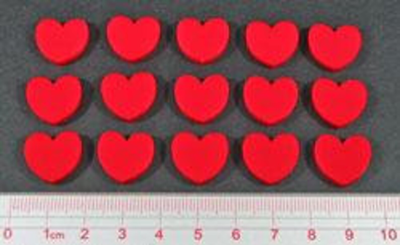 Heart Tokens Red 15 - Etsy