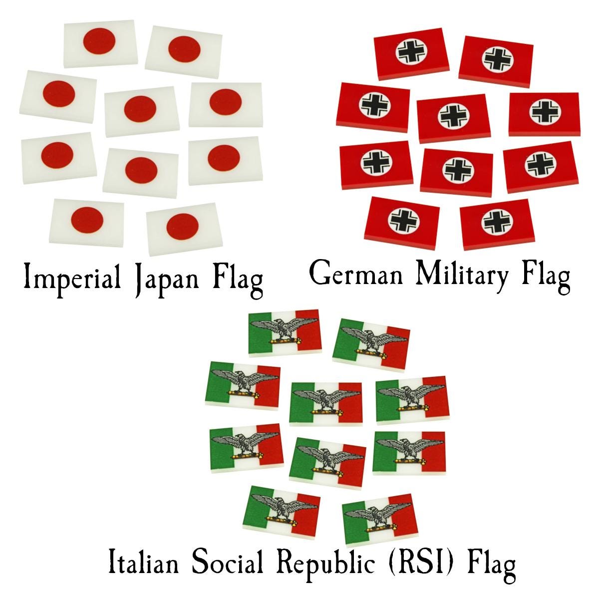 LITKO World War II National Flag Tokens | WWII Flags | Campaign ...