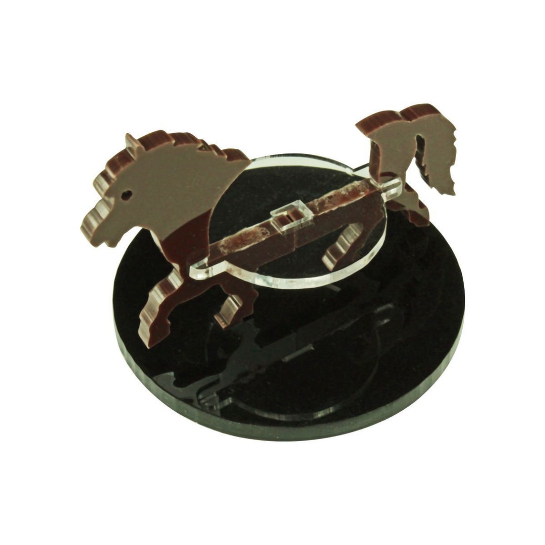 Pony Character Mount With 50mm Circular Base Brown - Etsy