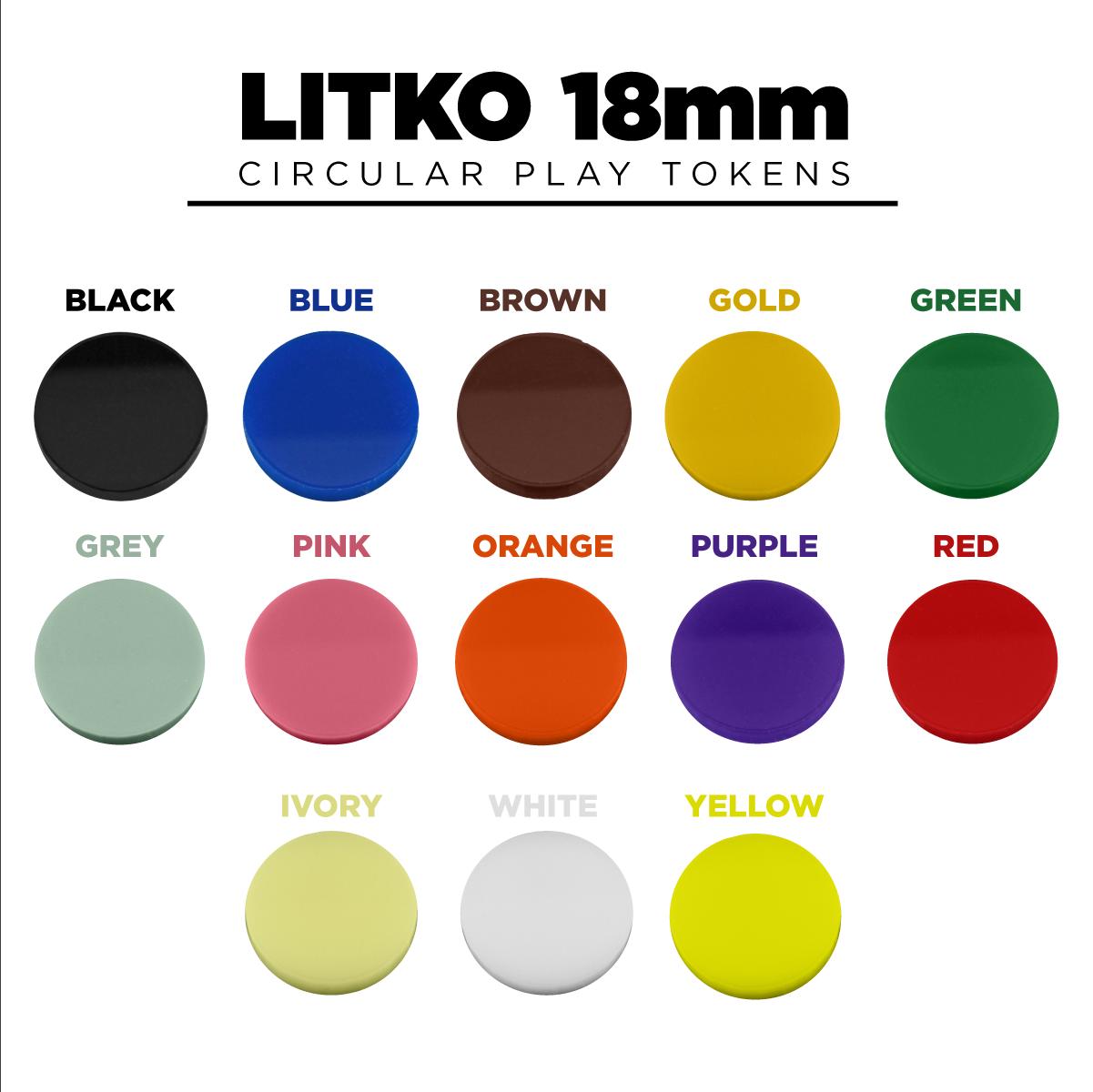 LITKO 18mm Circular Game Tokens | Rpgs, Wargames & Board Games ...
