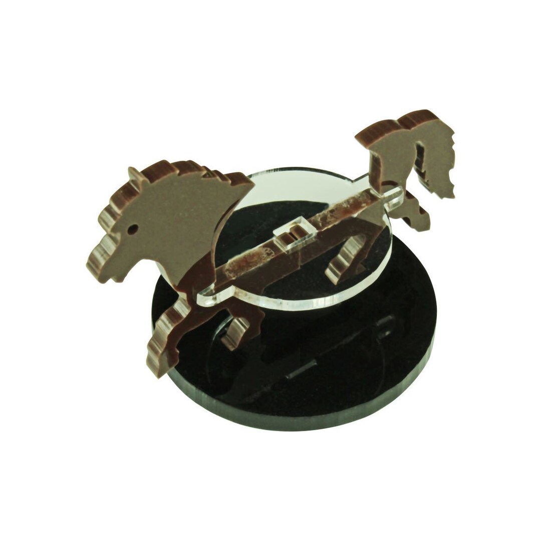Pony Character Mount With 40mm Circular Base Brown - Etsy