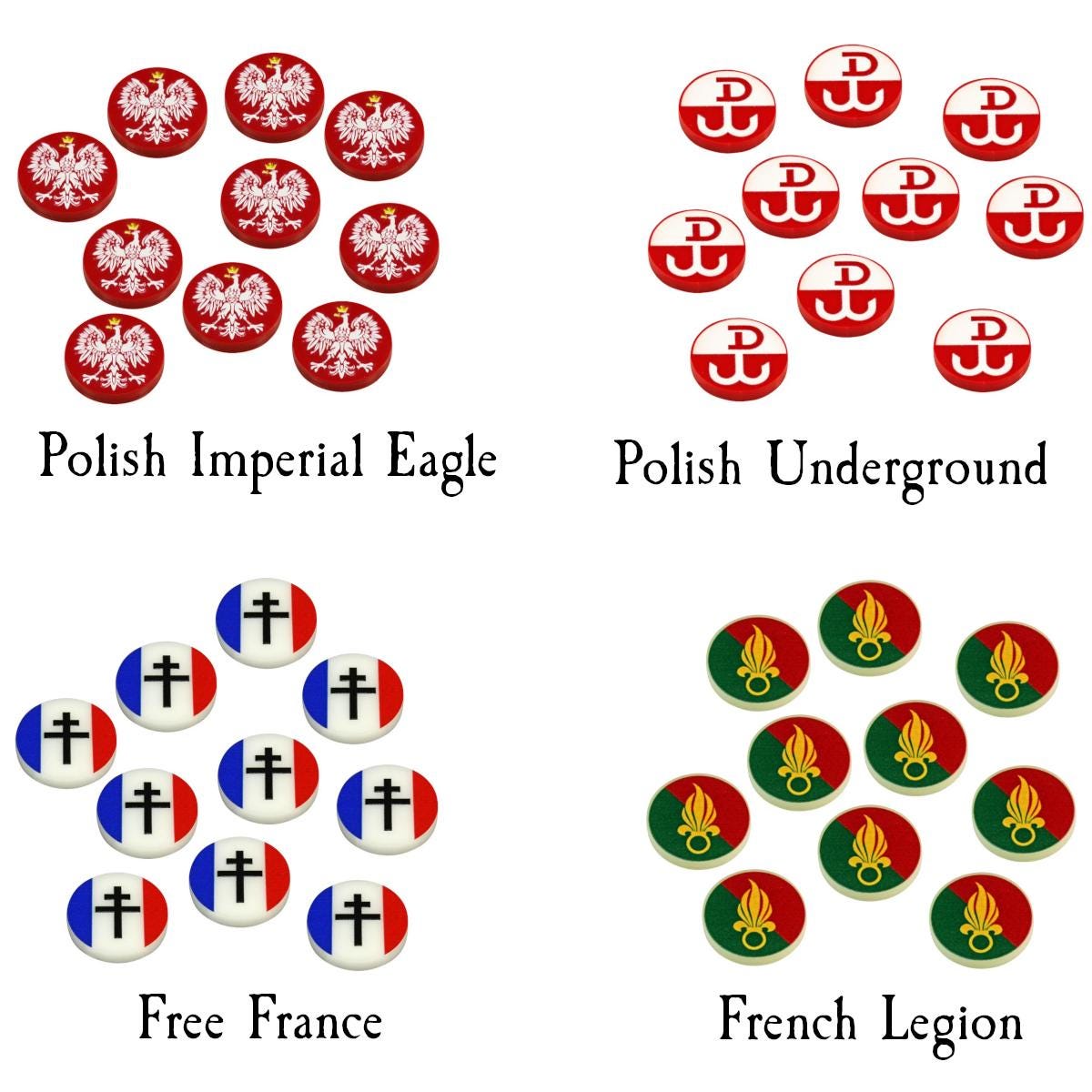 LITKO World War II Army Tokens | WWII | Campaign, Activation, Objective ...