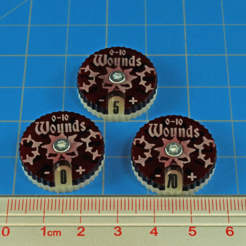 LITKO Wound Dials | 0–10, 0–20, 0–30 | Red & Ivory Acrylic | Compatible ...