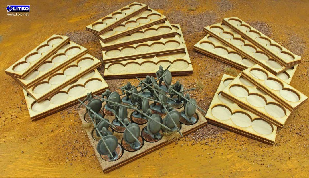 LITKO Rank Trays for 20mm Round Bases | 3x1 to 6x3 Formations ...