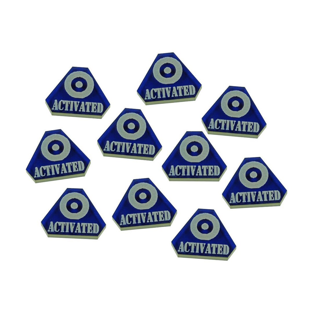 LITKO WWII British Activated Tokens, Translucent Blue 10 - Etsy