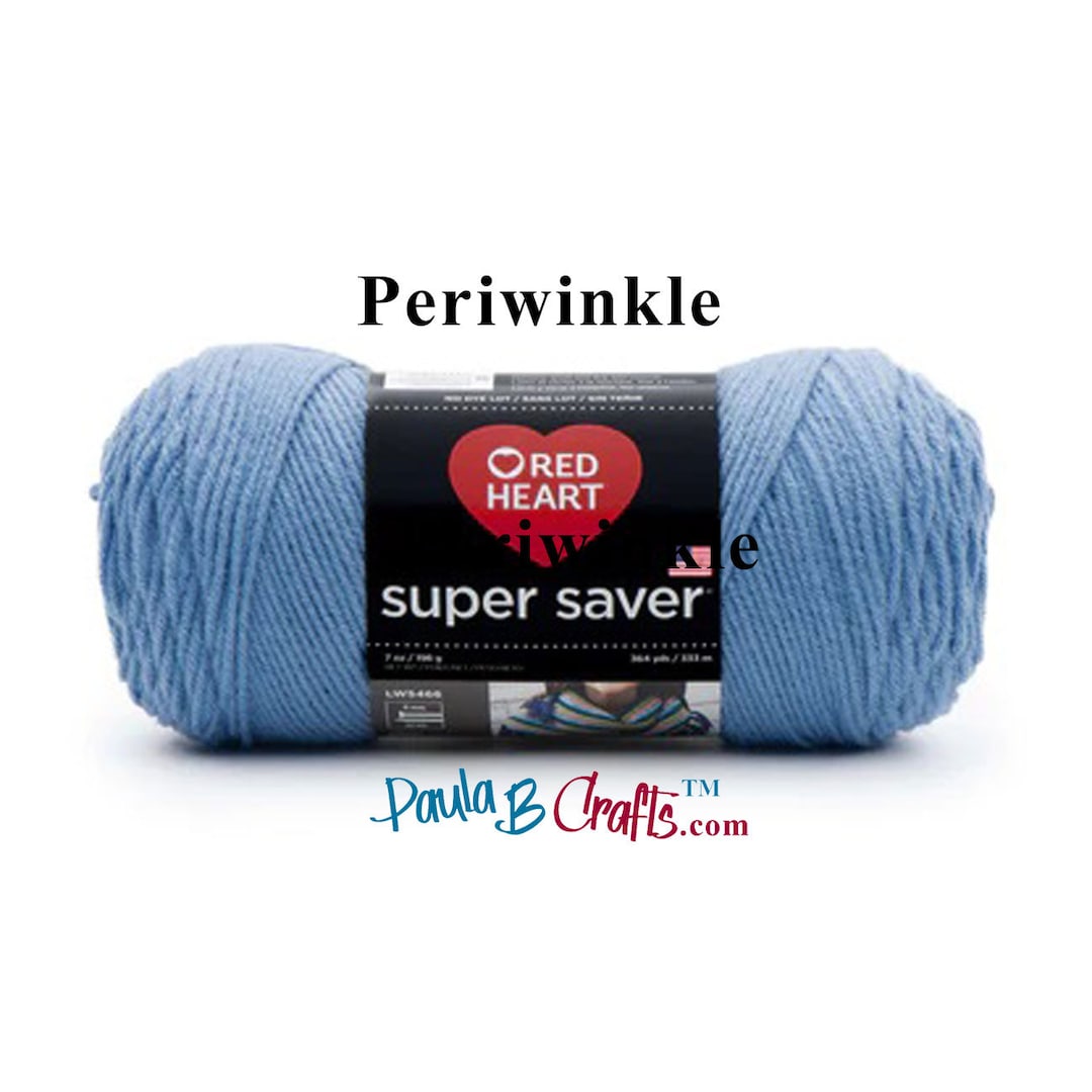 LIGHT PERIWINKLE Red Heart Super Saver 7 Oz 364 Yards - Etsy