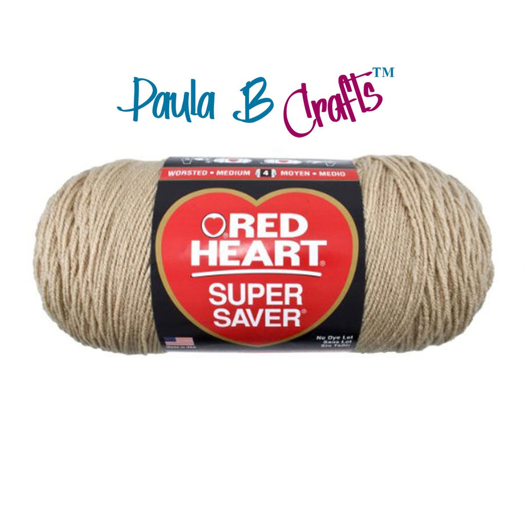 BUFF Red Heart Super Saver Yarn 7 Oz 364 Yards - Etsy