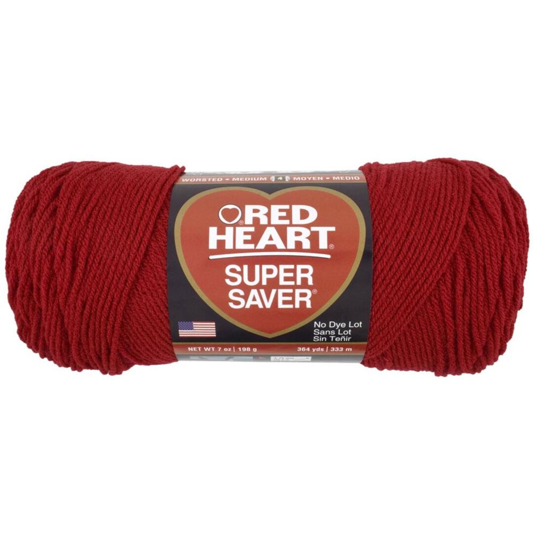 Cherry Red Red Heart Super Saver Yarn 7 Oz 364 Yards - Etsy