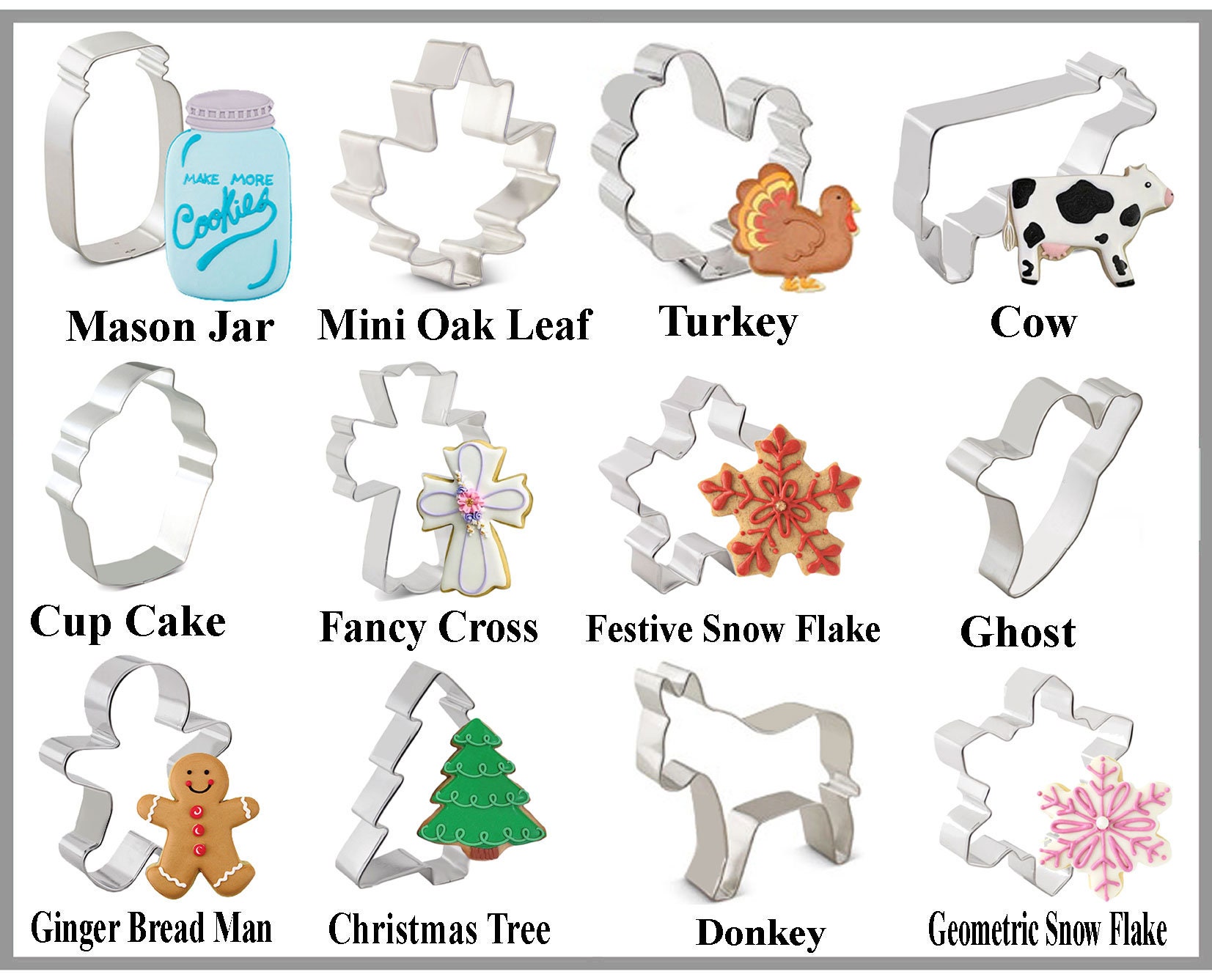COOKIE CUTTER Ann Clark Cookie Cutters Metal Baking Cookie Cutters Made ...