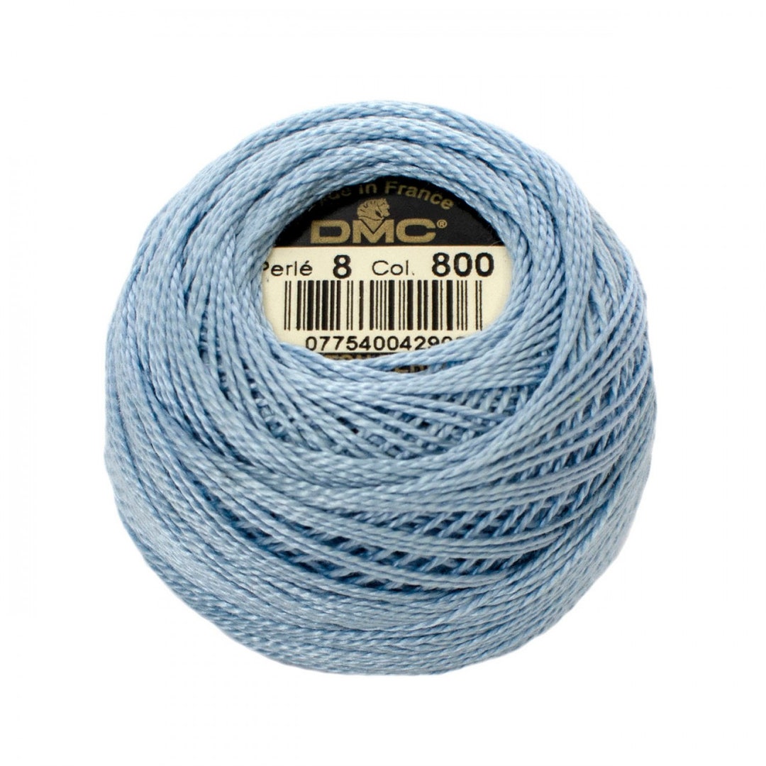 Pale Delft Blue DMC Pearl Cotton Balls Size 8 116-8-0800 - Etsy