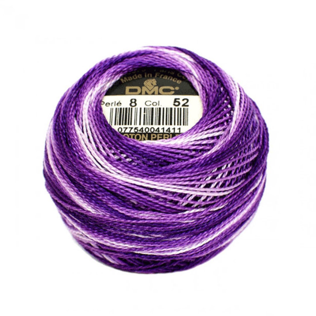 Variegated Violet DMC Pearl Cotton, Size 8 87 Yards 116-8-0052 Paula B ...