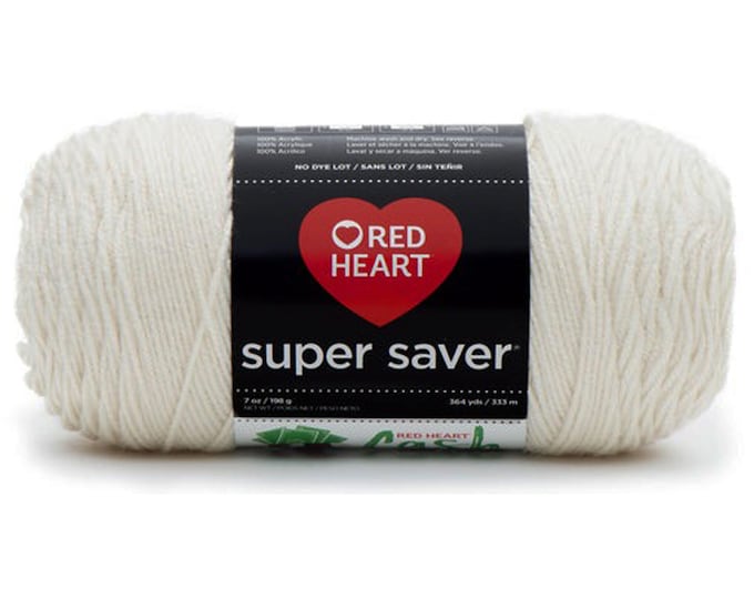 ARAN Red Heart Super Saver Yarn 7 Oz 364 Yards - Etsy