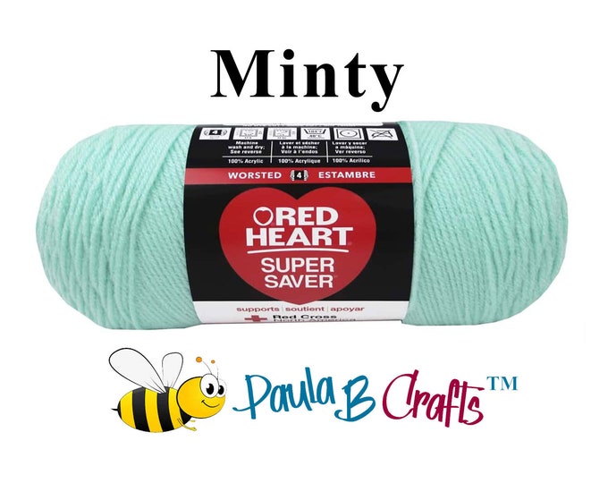 MINTY Red Heart Super Saver Yarn 7 Oz 364 Yards - Etsy