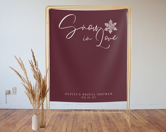 Snow in Love Bridal Shower Sign - Etsy
