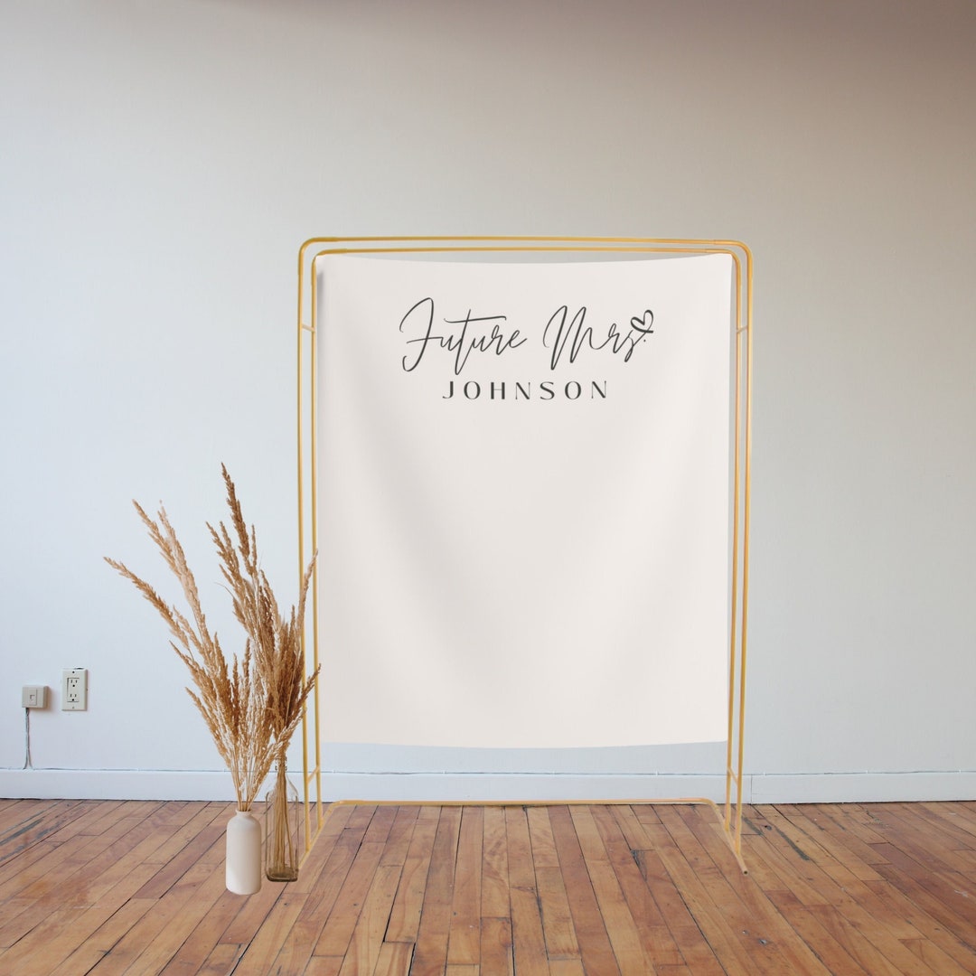Future Mrs Bridal Shower Backdrop, Bride to Be Bachelorette Backdrop ...