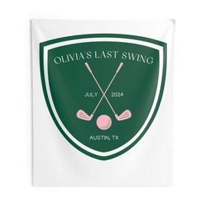 Last Swing Bachelorette Sign, Golf Bachelorette Backdrop, Preppy ...
