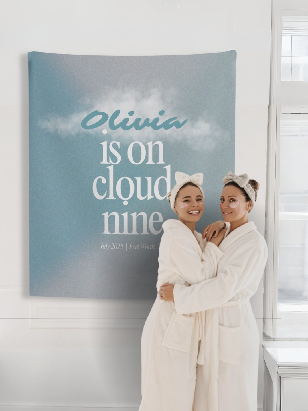 Cloud 9 Spa Party Bachelorette Banner, Sleepover and Slumber Party ...
