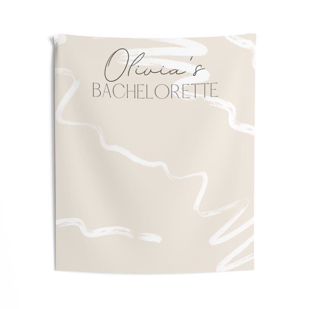 Neutral Bachelorette Banner Abstract Modern Bachelorette - Etsy