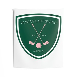 Last Swing Bachelorette Sign, Golf Bachelorette Backdrop, Preppy ...