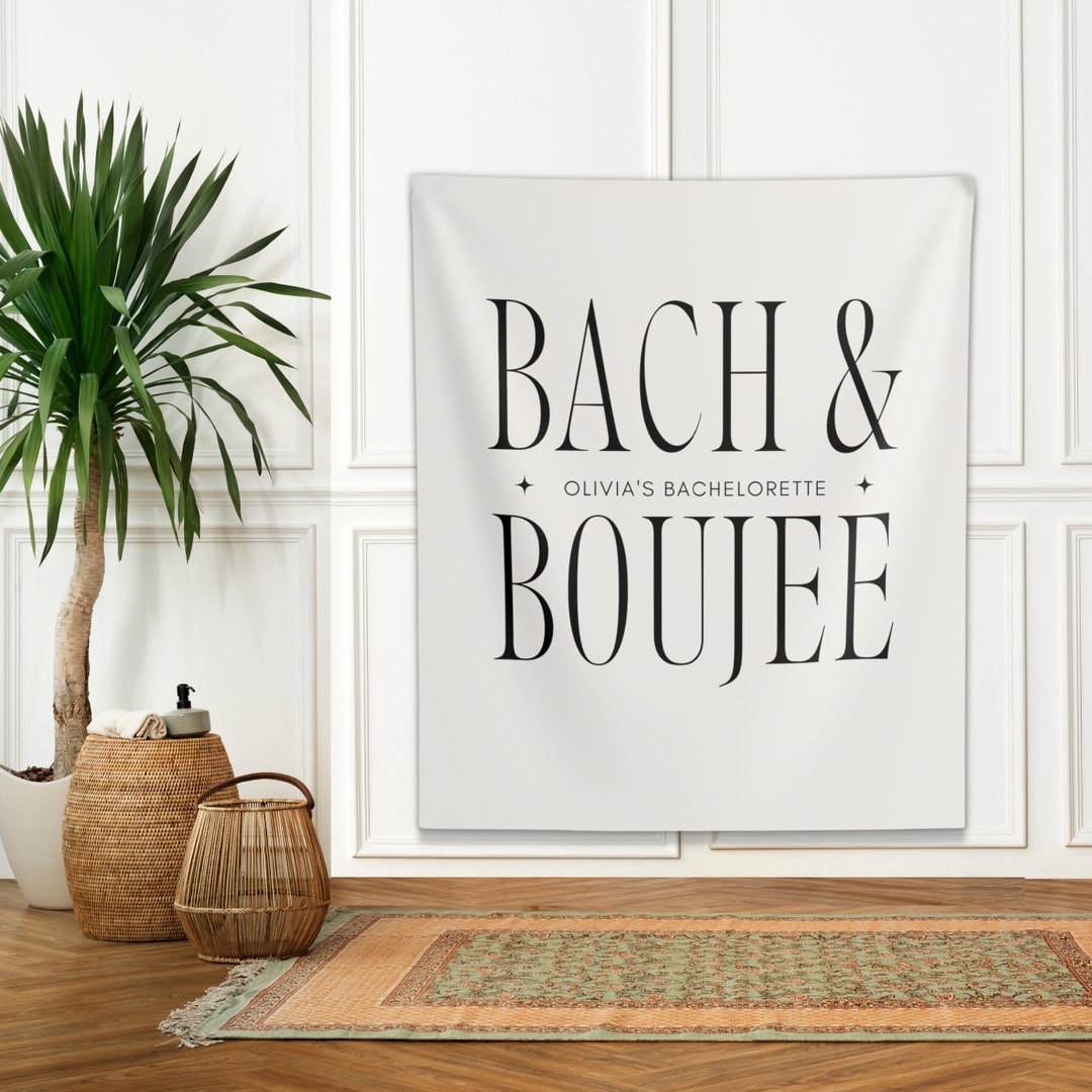 Bach and Boujee Bachelorette Banner, Bachelorette Party Wall Decor ...