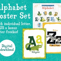 Alphabet Poster, Classroom Decor, Alphabet Poster Classroom, Digital ...