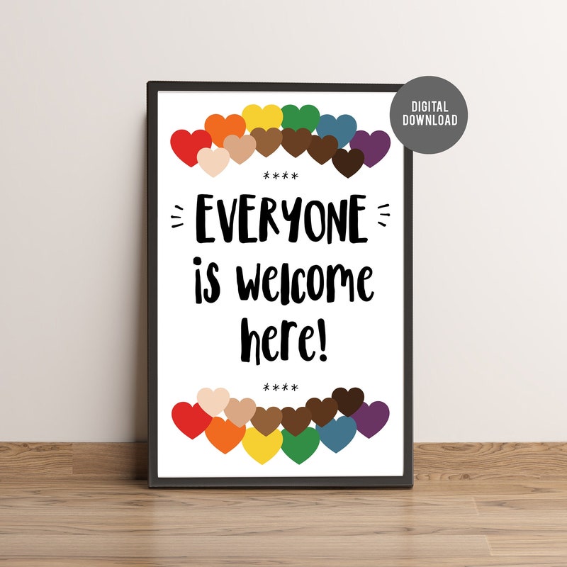 All Are Welcome Here - Etsy