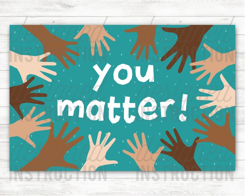 INSTANT DOWNLOAD You Matter Poster Pack: Kindness /counselor /diversity ...