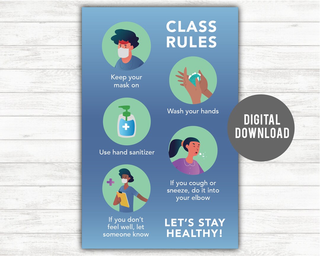 Wash Your Hands Sign, Wash Your Hands Classroom, Classroom Poster, Wear ...