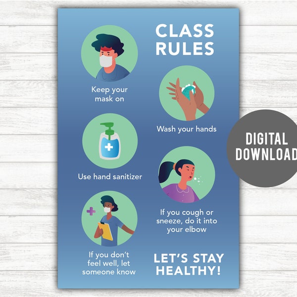 Everyone is Welcome Here: Digital Download Poster Rainbow Kindness ...