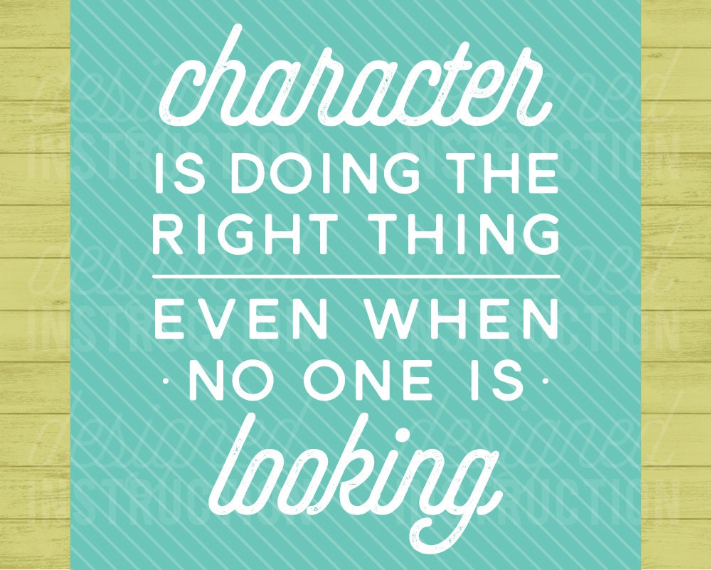 Good Character Trait Posters: Instant Download Motivation Educational ...