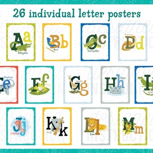 Alphabet Poster, Classroom Decor, Alphabet Poster Classroom, Digital ...