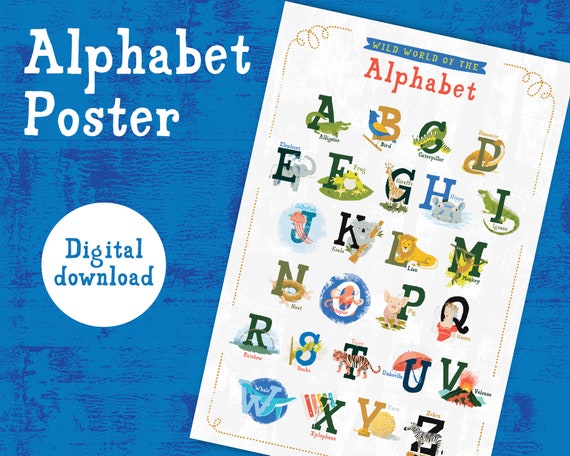 Alphabet Poster Classroom Decor Classroom Alphabet - Etsy