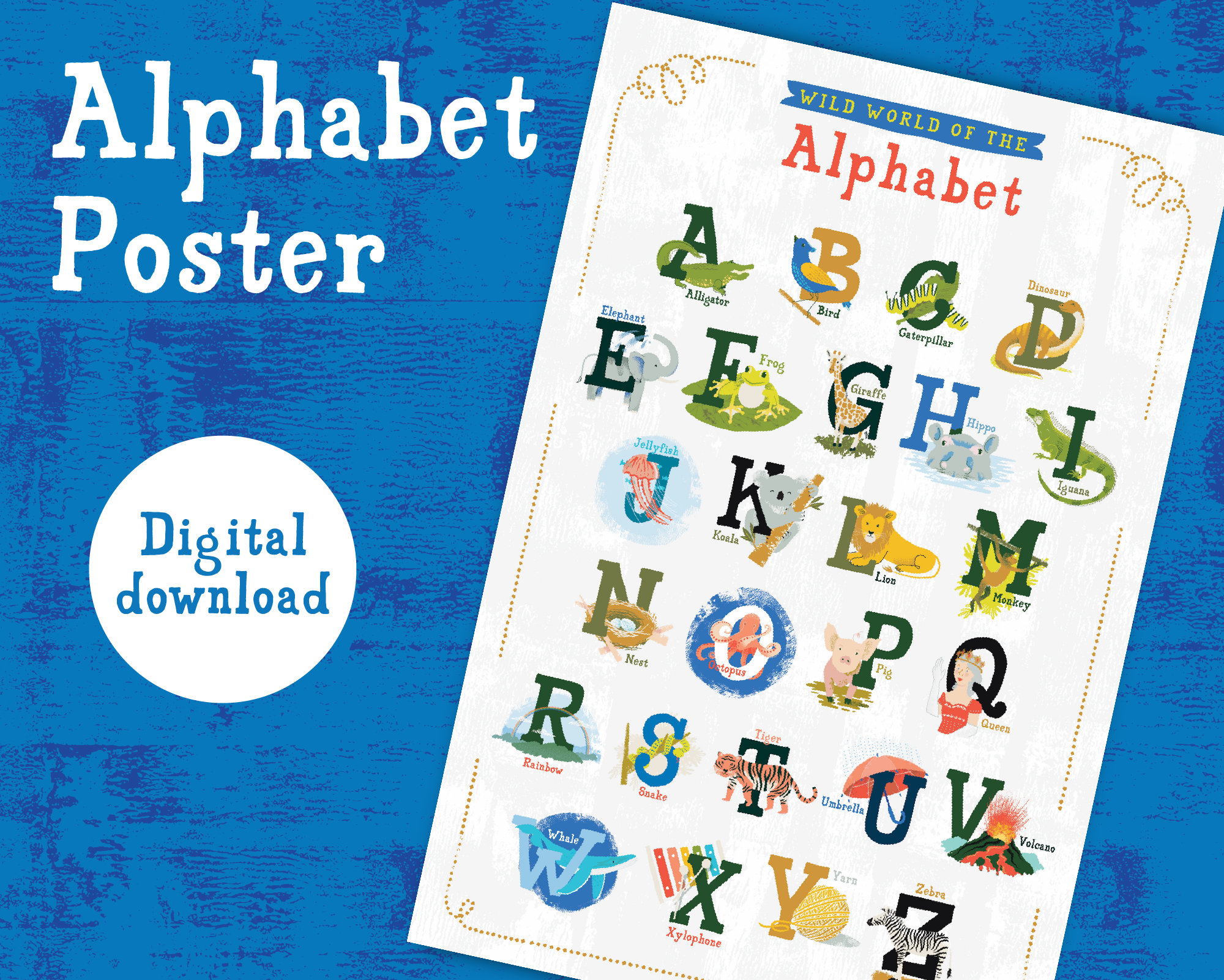 Alphabet Poster Classroom Decor Classroom Alphabet - Etsy