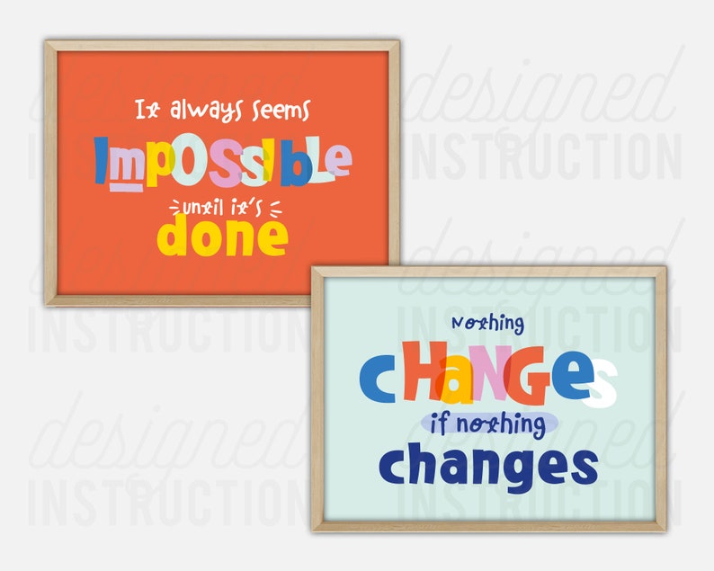 Classroom Motivational Posters Classroom Decor School - Etsy