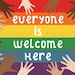 Everyone is Welcome Here Rainbow Poster: Classroom Poster, Classroom ...