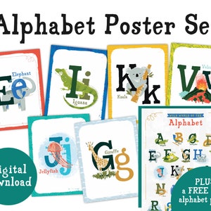 Alphabet Poster, Classroom Decor, Alphabet Poster Classroom, Digital ...