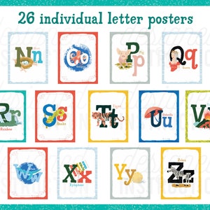 Alphabet Poster, Classroom Decor, Alphabet Poster Classroom, Digital ...