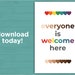 Everyone is Welcome Here Poster, Classroom Inclusion Poster, Diversity ...