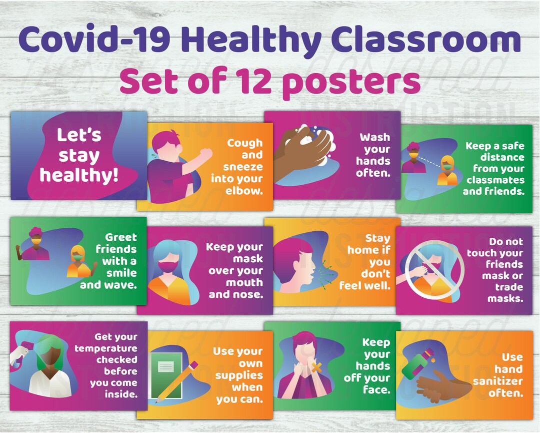 Wear Your Mask, Wash Your Hands, Wear A Mask, Covid Poster, Classroom ...