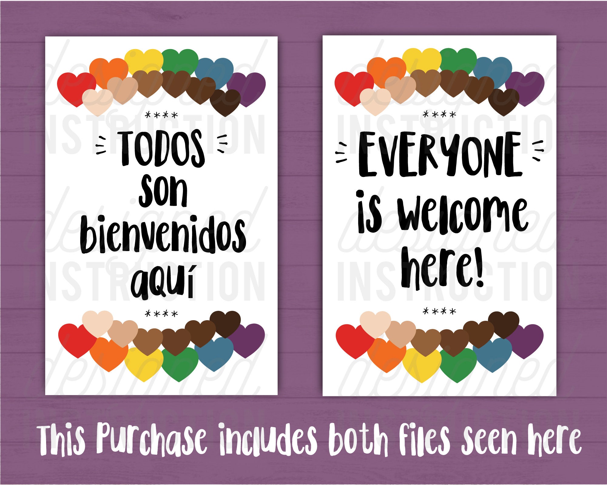 Everyone is Welcome Here, Spanish Classroom Decor, Spanish Classroom ...