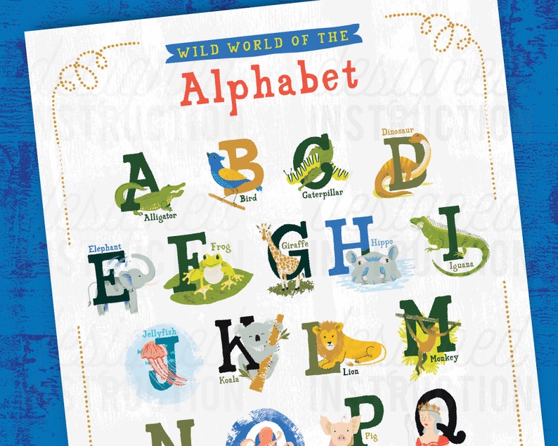 Alphabet Poster Classroom Decor Classroom Alphabet - Etsy