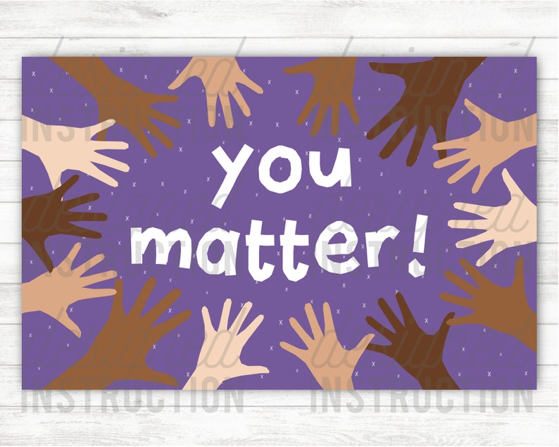 INSTANT DOWNLOAD You Matter Poster Pack: Kindness /counselor /diversity ...