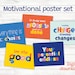 Classroom Motivational Poster Set: Colorful Decor (digital Download) - Etsy