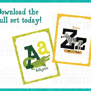 Alphabet Poster, Classroom Decor, Alphabet Poster Classroom, Digital ...