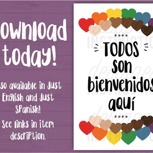 Everyone is Welcome Here, Spanish Classroom Decor, Spanish Classroom ...
