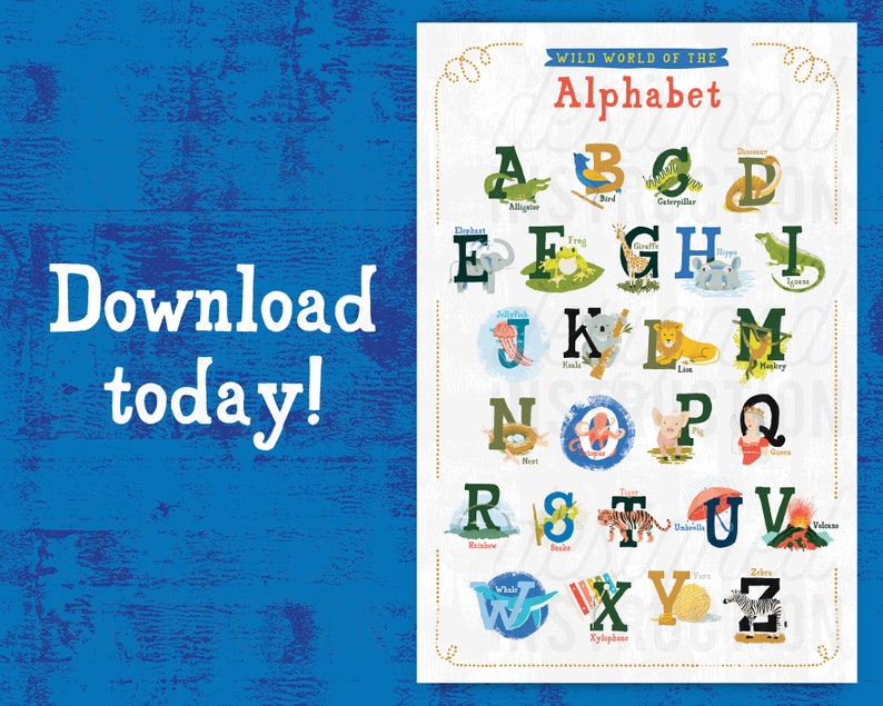 Alphabet Poster Classroom Decor Classroom Alphabet - Etsy