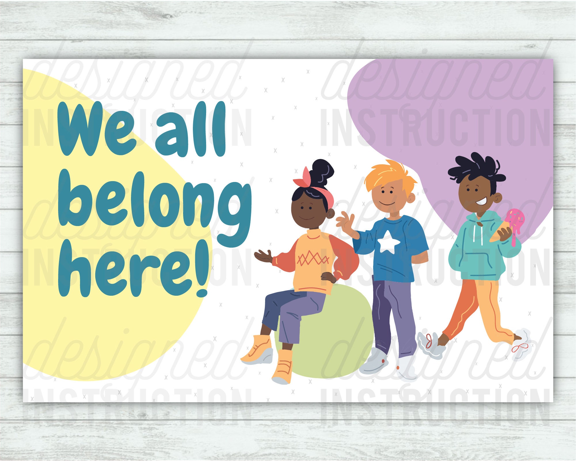 Inclusion & Encouragement DIGITAL Poster Set! You Matter Kindness ...