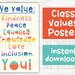 Everyone is Welcome Here Rainbow Poster: Classroom Poster, Classroom ...