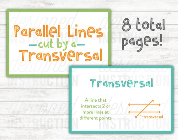 Transversal Lines Worksheet