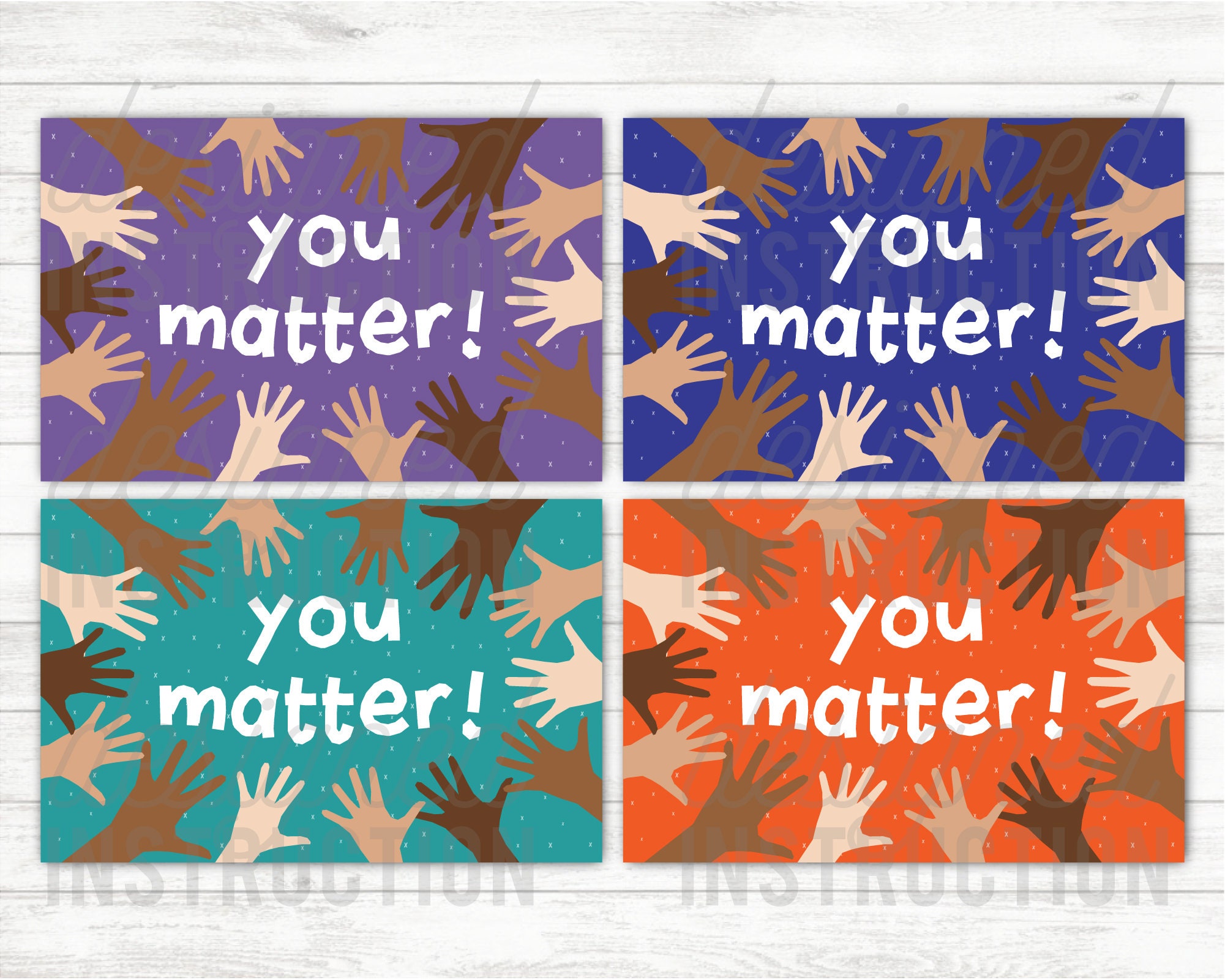 INSTANT DOWNLOAD Inclusion Poster Bundle Kindness /counselor /diversity ...